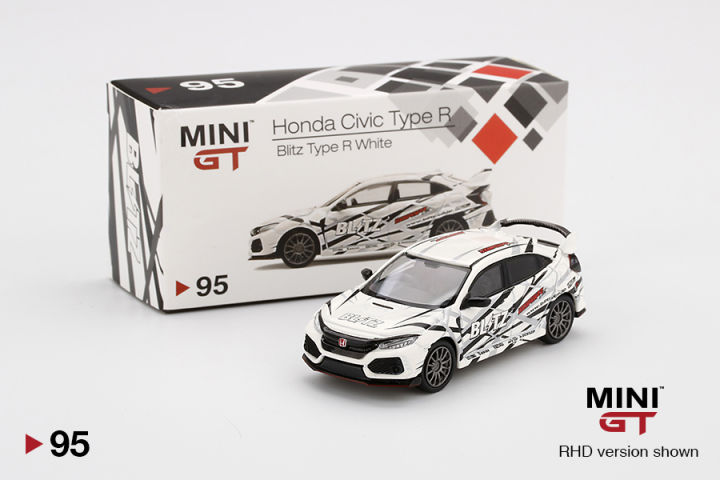 HONDA CIVIC TYPE R BLITZ TYPE R WHITE 1:64 (MINIGT) | Lazada.co.th