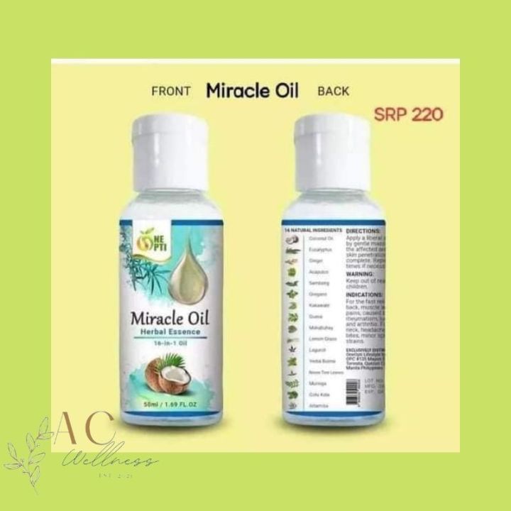 [ AC WELLNESS] One Opti 16 in 1 Miracle oil, Multi purpose miracle oil ...