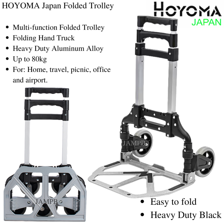Hoyoma Japan Foldable Hand Trolley up to 50 kilos or 80 kilos Folding ...