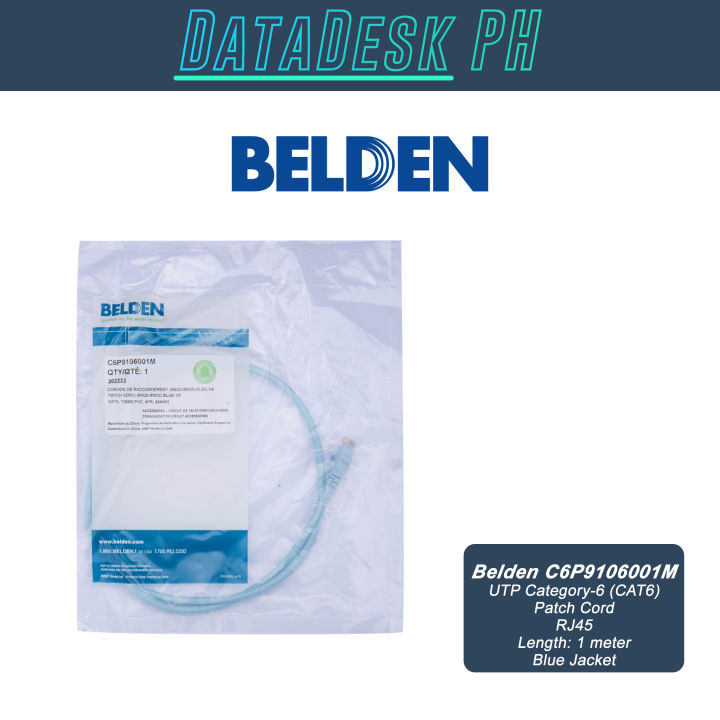 [GENUINE] BELDEN LAN Cable CAT6 Patch Cord 1m/2m/3m/5m/10m/12m/30m/35m ...