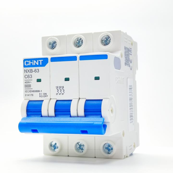 Cầu Dao Aptomat An Toàn MCB NXB-63 20A/32A/63A/380VAC 3 Pha 6Ka Hãng ...