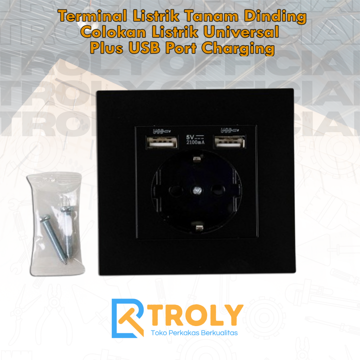 colokan listrik dinding terminal colokan listrik tanam dinding rumah ...