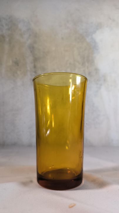 GELAS KACA TINGGI KUNING KECOKLATAN | Lazada Indonesia
