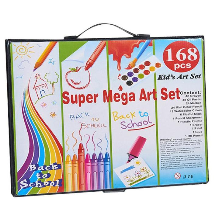 Super Mega Art Set For Kids Coloring Material Tools Art & Activity Set ...