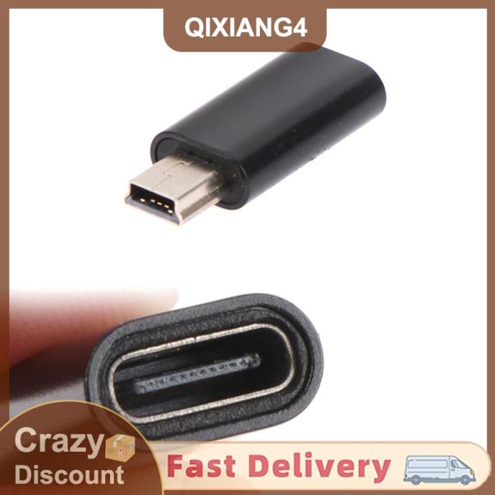 【QIXIANG4】 Mini 5 Pin USB Adapter B Male to USB Type C Female Data Data ...
