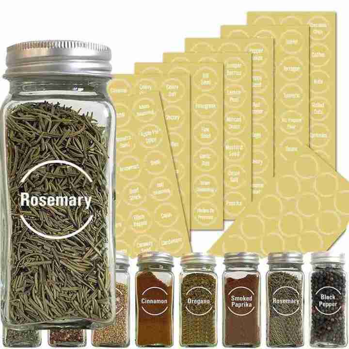 【EzBuying99】144pcs Spice Label Creative Transparent Waterproof ...