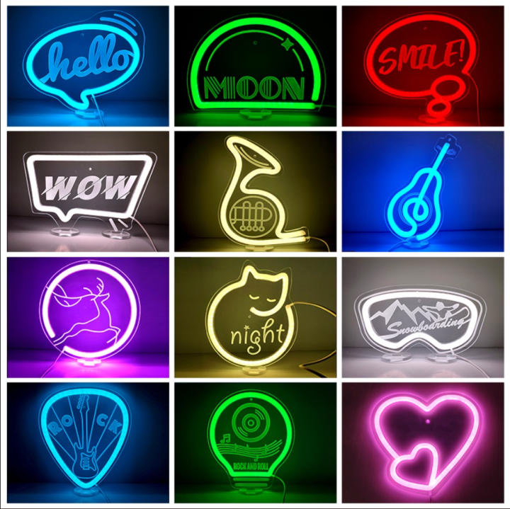 LED Neon night sign neon light room decor night sign For Bedroom Bar ...