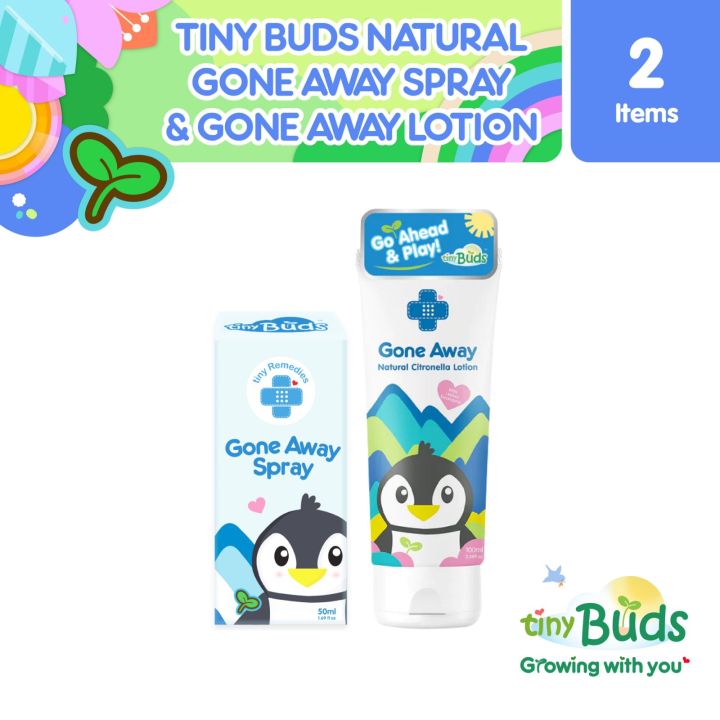 Tiny Buds Gone Away Spray (50ml) with Free Tiny Buds Gone Away Lotion ...