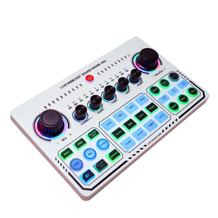 Professional Recording Sound Cards X50 Live Broadcast Audio Mixer ...