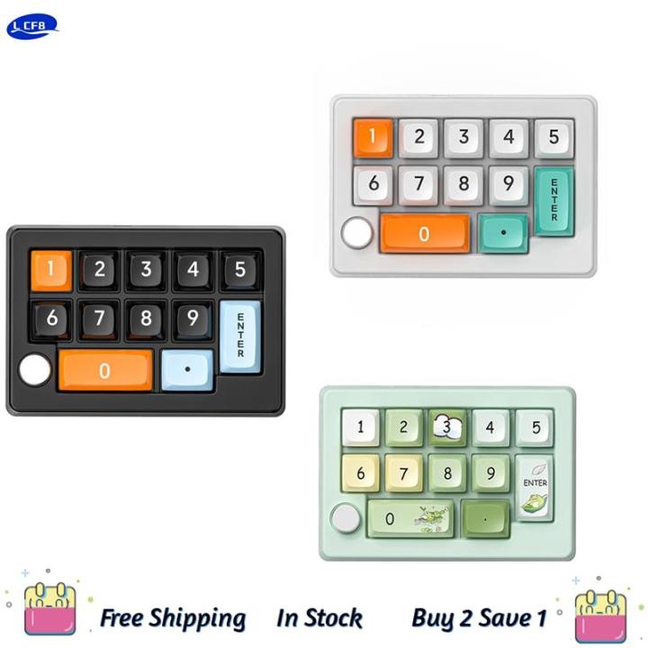【LCF8】-Three-Mode Hot-Swappable Digital Mechanical Keyboard Macro Definition RGB Gaming ...