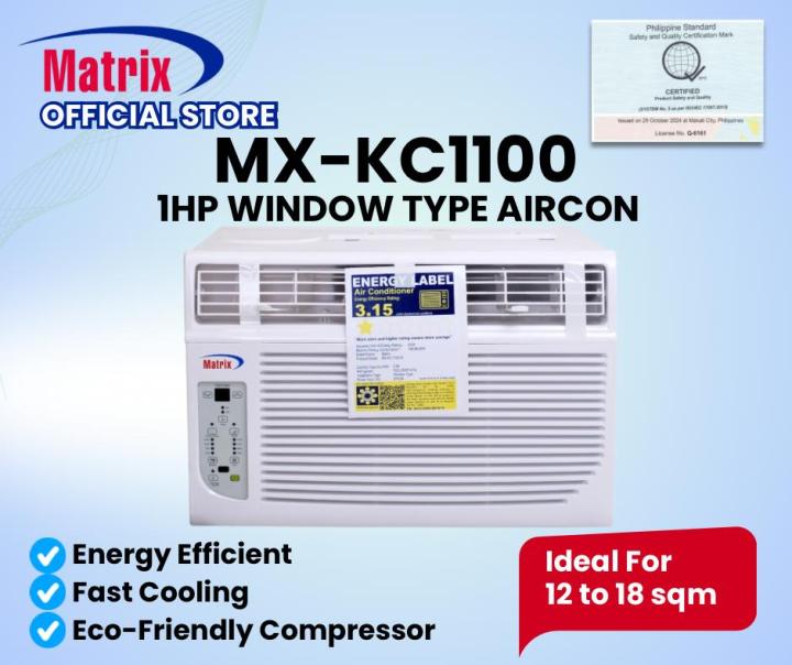 Matrix Aircon Shop - MX-KC1100 Matrix 1.0HP Window Type Air Conditioner ...