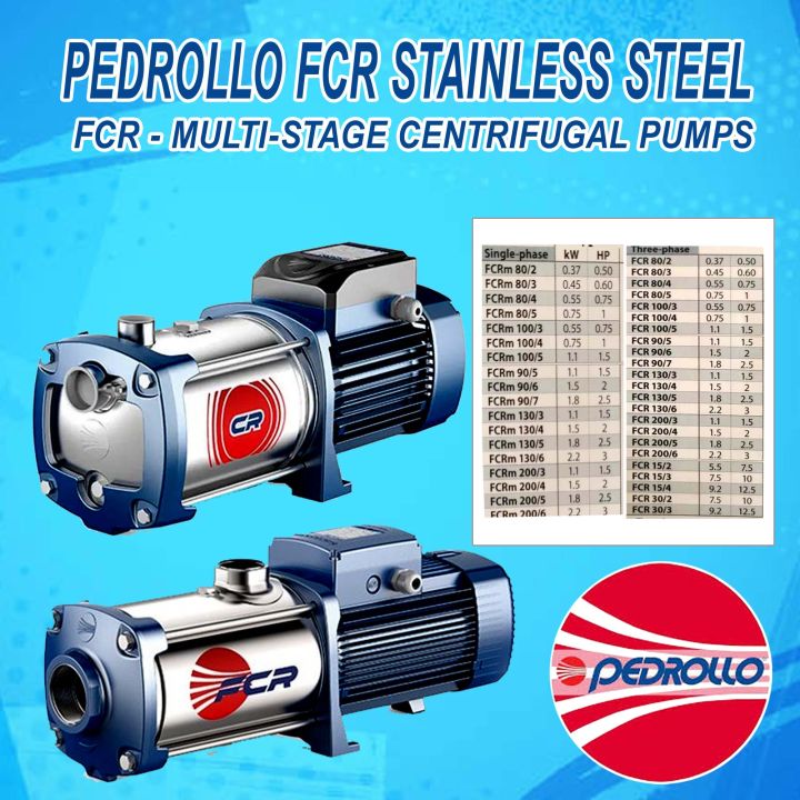 PEDROLLO - FCR MULTI-STAGE CENTRIFUGAL PUMP | Lazada PH