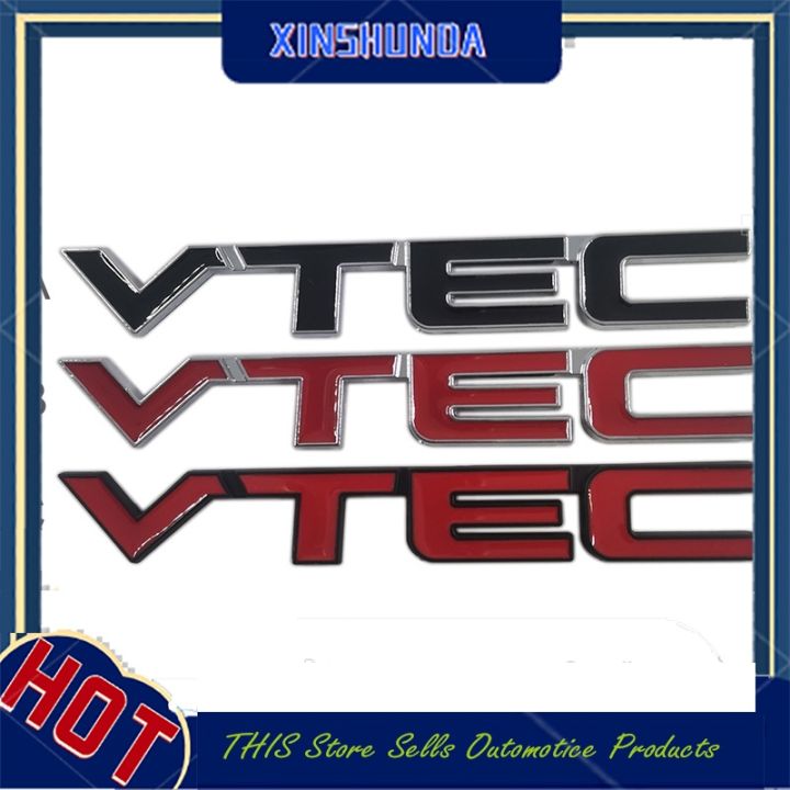 XSD 1 X Metal VTEC Letter Logo Car Auto Decorative Side Rear Emblem ...