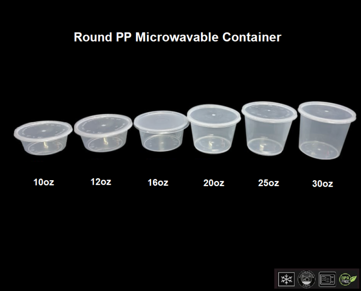 PP Round Container /PP Microwavable Injection Container / Food ...