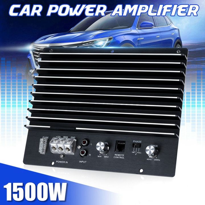 12V 1500W Car Audio Power Amplifier Subwoofer Powerful Bass Car ...