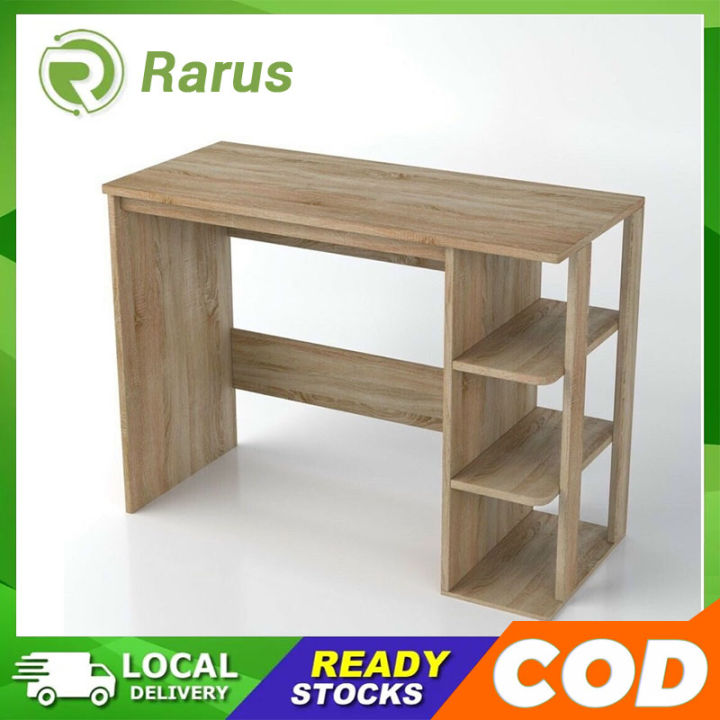 Rarus Study Computer Desk with Multi-Layer Bookshelf Furniture Office ...