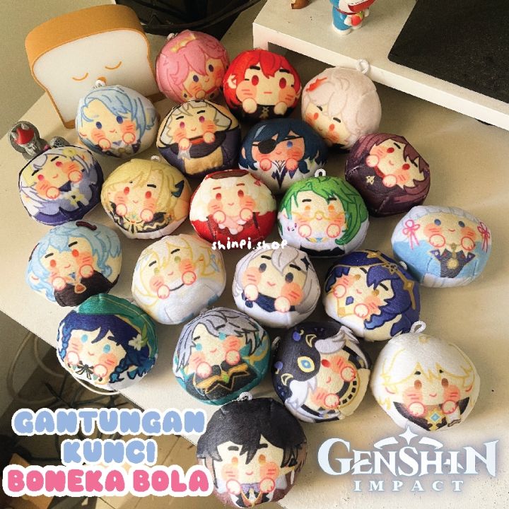 GANTUNGAN BOLA BONEKA GENSHIN IMPACT ANIME WIBU COSPLAYER RAIDEN ...