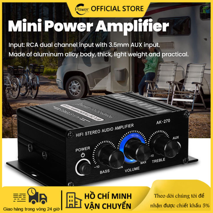 Bộ Khuếch Đại Mini Ak270 400W 12V Bộ Khuếch Đại Âm Thanh Stereo ...