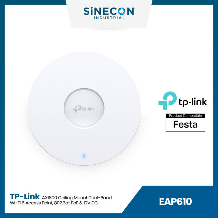 TP-Link ทีพีลิ้งค์ รุ่น EAP610 | AX1800 Ceiling Mount WiFi 6 Access ...