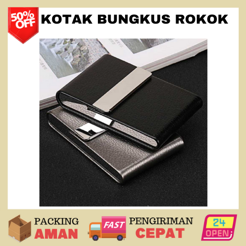 Kotak Bungkus Rokok Elegan Leather Cigarette Case / Kotak Bungkus Wadah ...