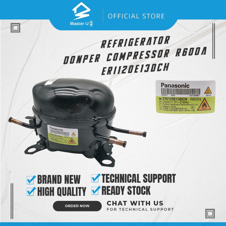 REFRIGERATOR DONPER COMPRESSOR R600A - ERI120E13DCH | Lazada
