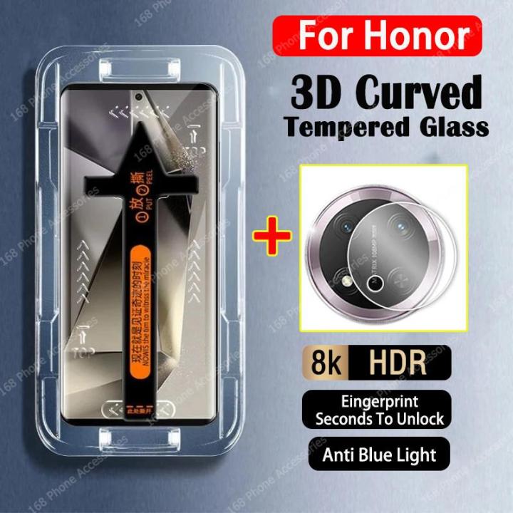 For Honor X9C X9B 5G Tempered Glass Easy install Honor X9A 5G Screen Protector one-Click ...