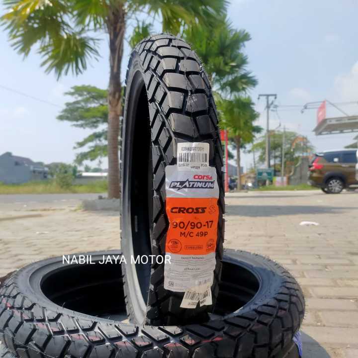 BAN MOTOR CORSA CROSS S 90/90-17 TUBELES FREE PENTIL | Lazada Indonesia