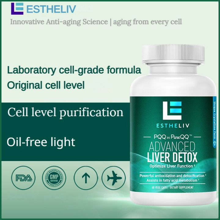 ESTHELIV Detox Liver Lanjutan Optimize Liver Function PQQ inositol 60 kapsul/botol | Lazada