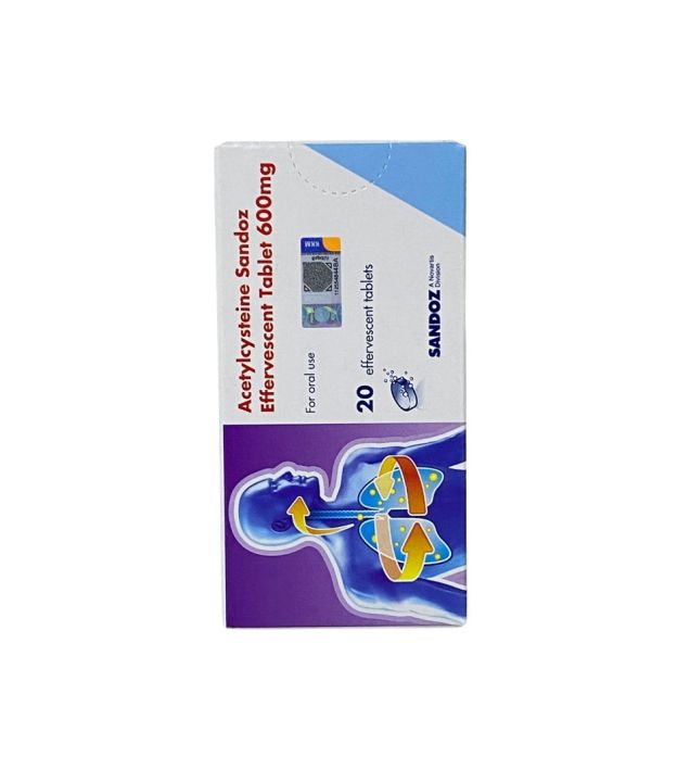 SANDOZ Acetylcysteine 600mg Effervescent Tab 20s/BOX | Lazada