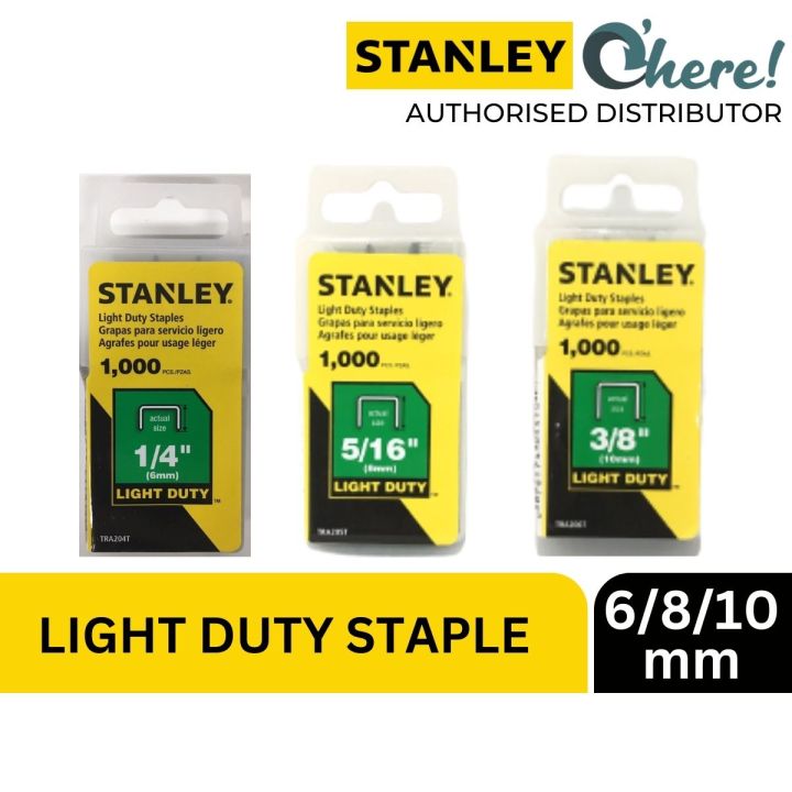 Stanley Light Duty Staples 6mm/8mm/10mm | Lazada Singapore
