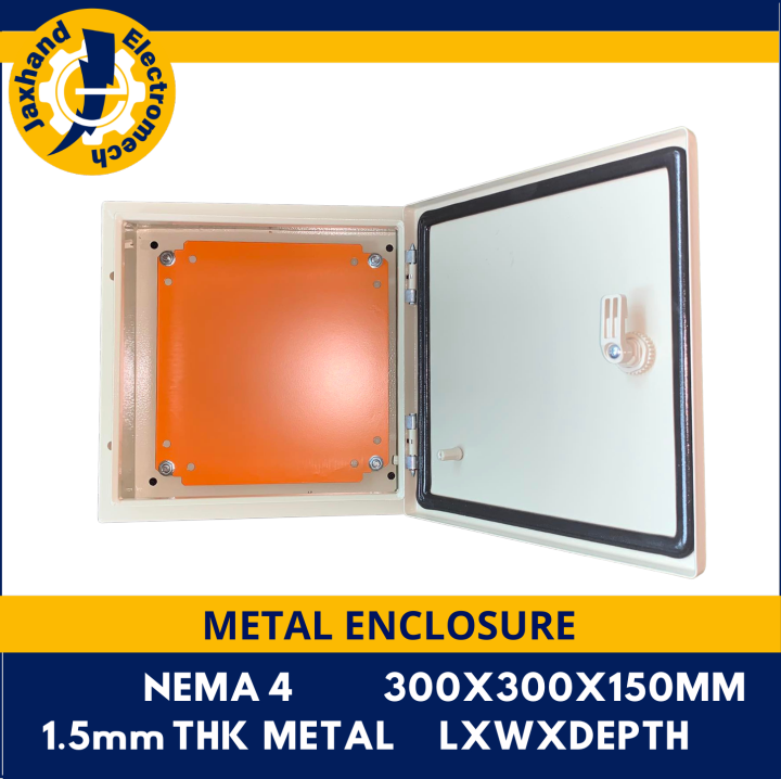 Metal Enclosure 300mm(L) X 300mm(W) X 150mm(D), IP65 / Metal Box ...