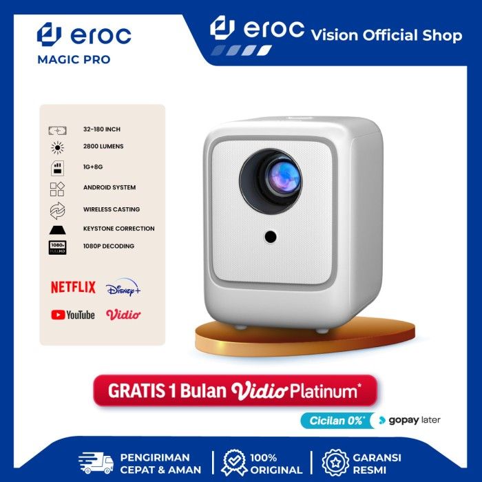 EROC PROYEKTOR FULL HD DECODING 2800 LUMENS IOS - MAGIC PRO-Centralzone ...