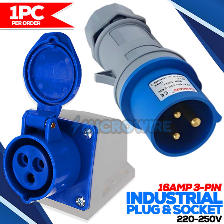 MW Industrial Waterproof Plug & Socket – IP44 Male/Female Connector, 16A | Lazada PH