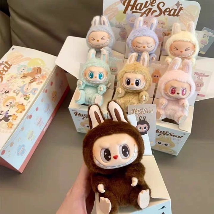 พร้อมส่ง ยกกล่อง จุ่ม ลาบูบู้ 6ตัว POPMART Labubu V2 Boxปาร์ตี้นั่ง มี ...