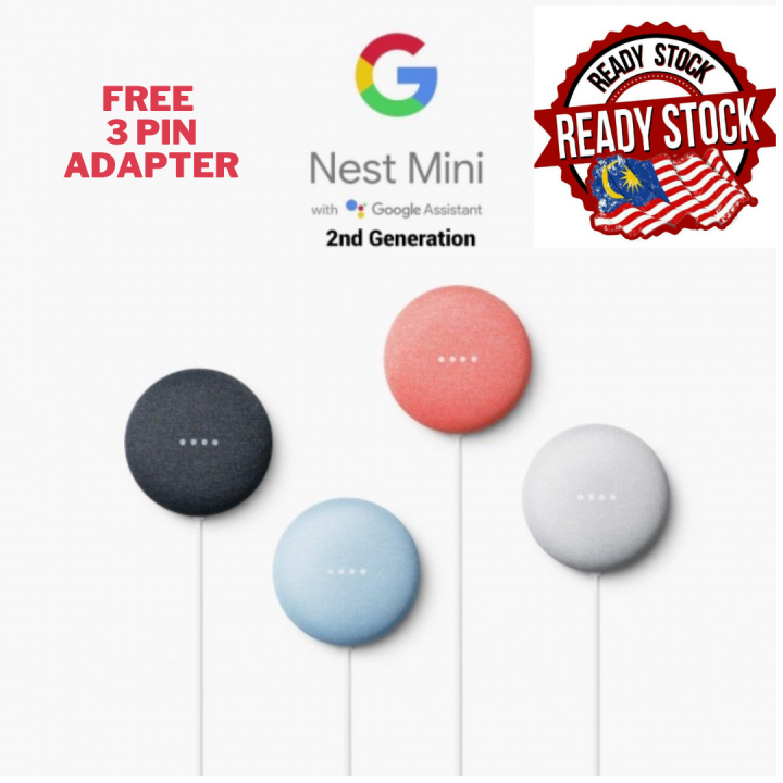 Ready stock GOOGLE Nest Mini 2nd Gen with Google Assistant Smart ...