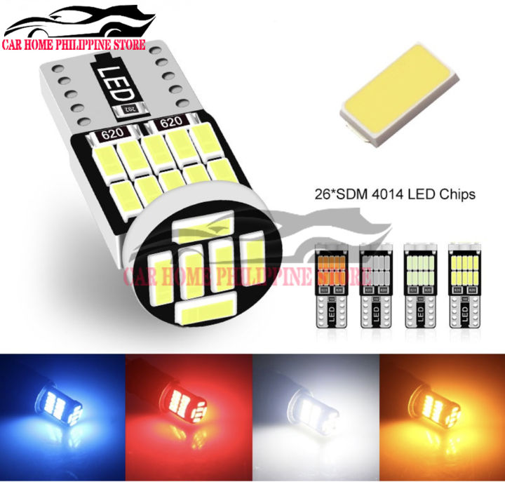 T10 Led light Bulb W5W 194 Led Bulbs 4014 26smd Signal Lamp Dome ...