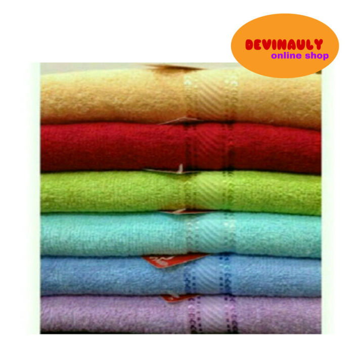 HANDUK MERAH PUTIH 100cm X 50cm HANDUK UKURAN TANGGUNG | Lazada Indonesia