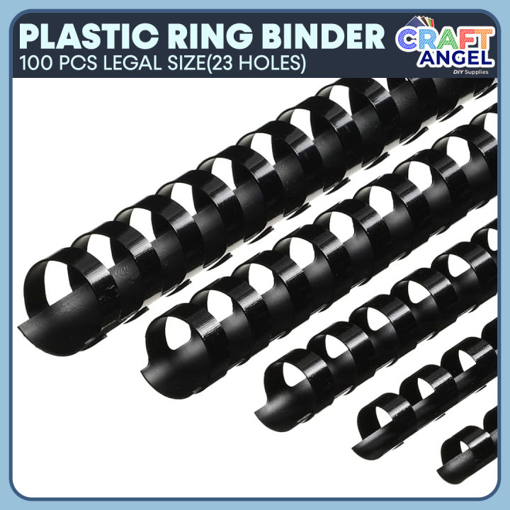 100pcs Plastic Binder Rings Legal Size 23 Holes 50-150 sheets Capacity ... 100pcs Plastic Binder Rings Legal Size 23 Holes 50-150 sheets Capacity ...