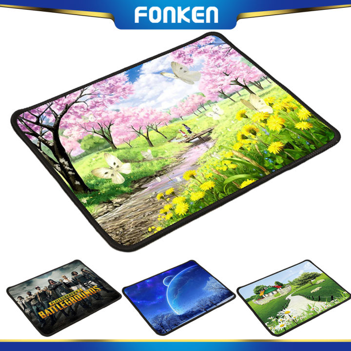 FONKEN Waterproof Mouse Pad Square Shape Mousepads Desk Table Disc Mat ...