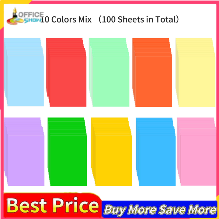 100 Sheets A4 Color Copy Paper 210x297mm/8.3x11.7in Printer Paper 70GSM ...