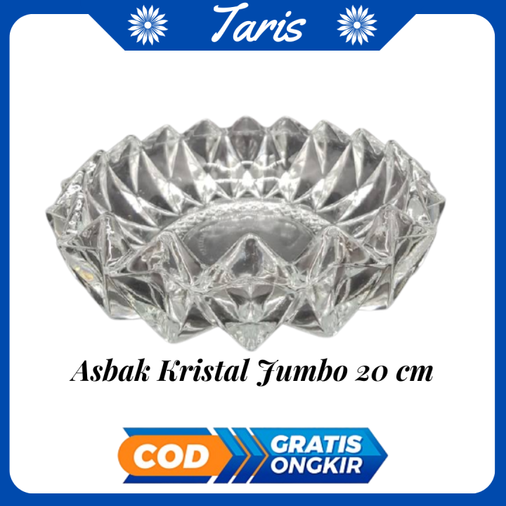 Asbak Rokok Kristal Besar dan kecil diameter 20Cm, Harga Terjangkau ...