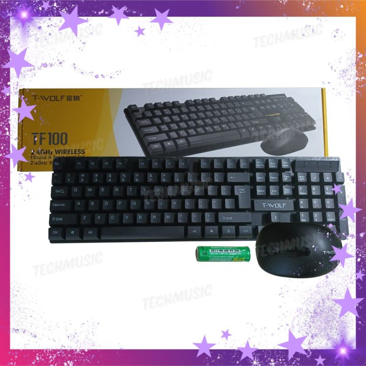 T-WOLF TF100 Wireless Keyboard & Mouse Bundle | Lazada PH