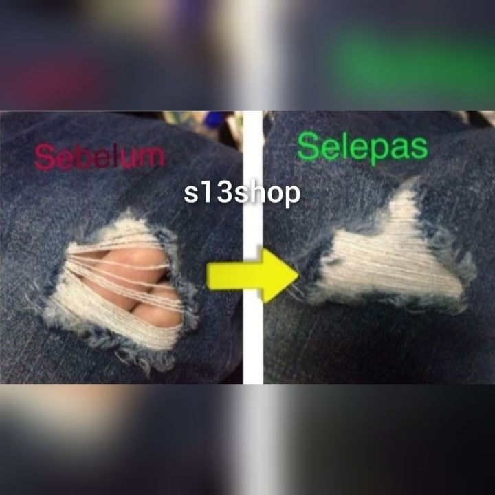 kain magic tampal koyak pinhole fabric patches | Lazada