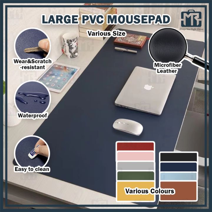 Large PVC Mouse pad Keyboard Mat Anti-slip Suede Backing Smooth Mouse ...