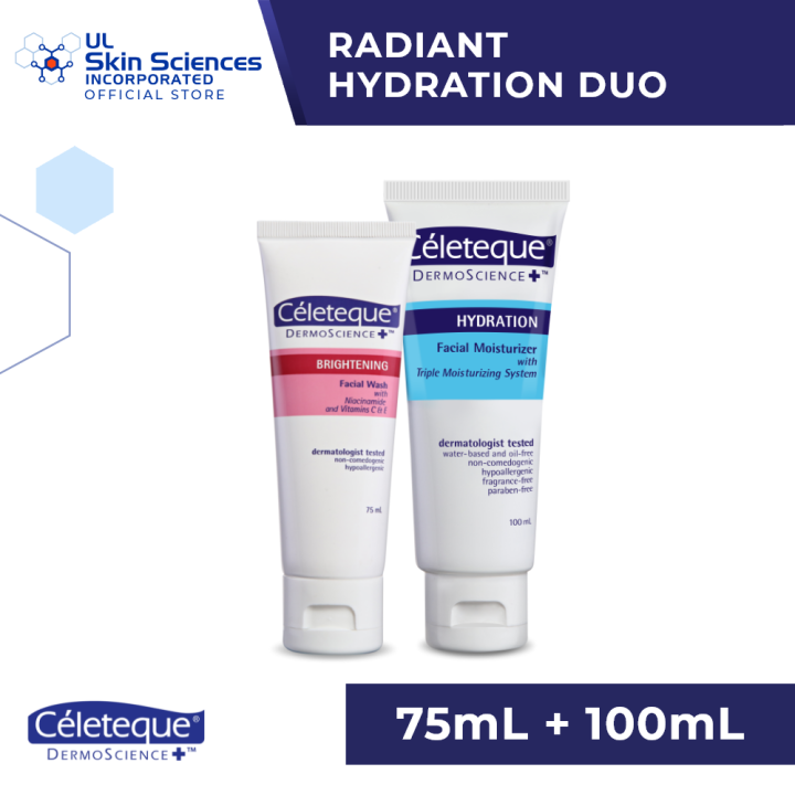Celeteque Radiant Hydration Duo (Brightening Facial Wash 75ml ...