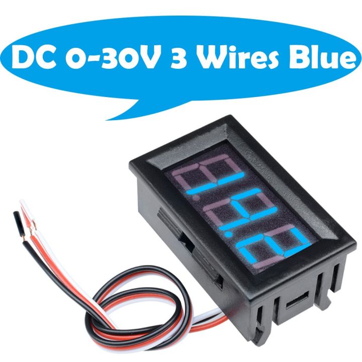 Mini LED Digital Display Voltmeter Detector DC 0-30V / DC 4.5 -30V / AC ...