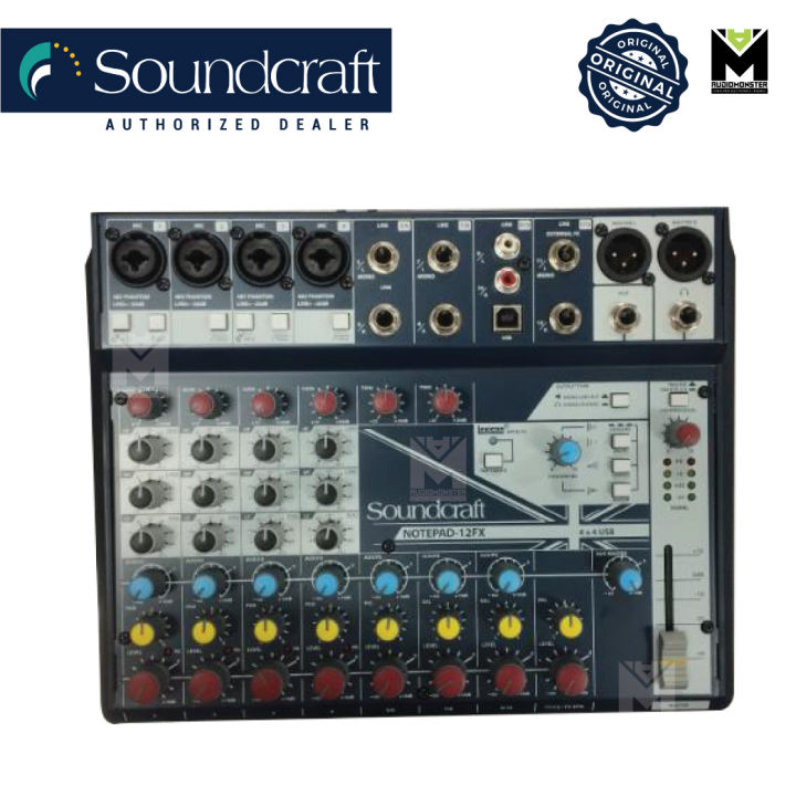 Original Soundcraft Notepad-12FX professional mixer with usb , audio ...