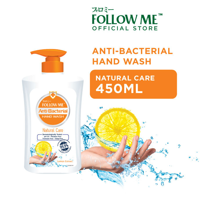 Follow Me Anti-Bacterial Hand Wash 450ml (Natural Care) | Lazada