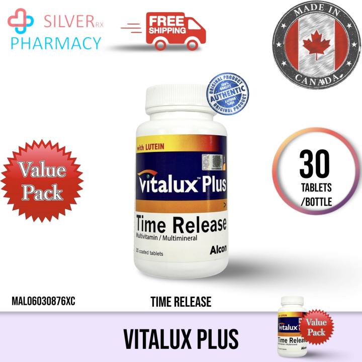Vitalux Plus Time Release Tablets 30's/Bottle Alcon | Lazada
