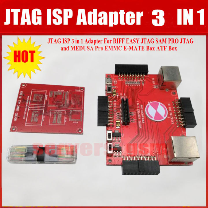 【Online】 New MOORC JTAG ISP 3 IN 1 Adapter For RIFF EASY JTAG SAM PRO ...